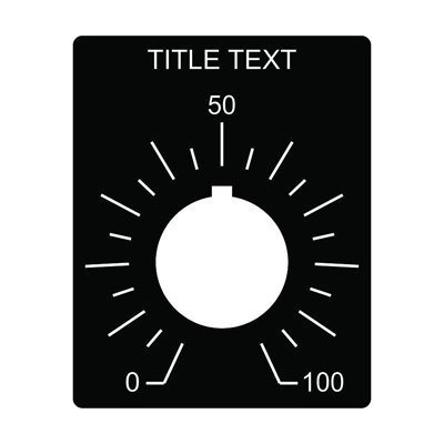 Potentiometer Legend Plates | Carolina Laser, Inc.